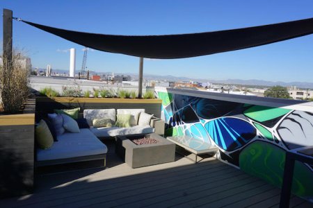 Rooftop Deck With Canopy - RiNo, Denver - Landscape Design Build ...